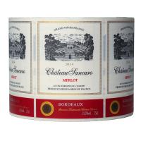 China Custom Glossy Rolled Wine Label Sticker Bottle Printing Self Adhesive for sale