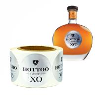 China Logo Printing Adhesive Bottle Label Sticker Custom Wine Glass Bottle for sale