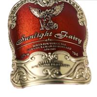 China Aluminum Foil Sticker Label For Wine Custom Adhesive Metal Embossed for sale