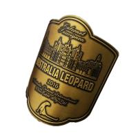 China Custom Aluminum Wine Label Bottle Metal Sticker Adhesive Foil Embossed for sale