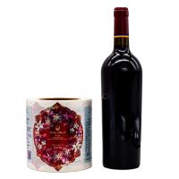 China Embossing Surface Wine Bottle Paper Label UV Gradient Ramp Printing for sale