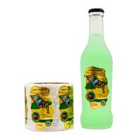 China Custom Textured Wine Bottle Sticker Labels Paper Gold Foil Stamping Waterproof for sale
