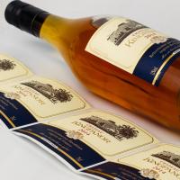 China Custom Gold Foil Wine Sticker Labels Luxury Printing Blue Black Red Bottle for sale
