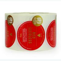 China PVC Customized Print Food Sticker Label Logo Self Adhesive Waterproof for sale