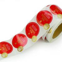 China PVC Customized Print Food Sticker Label Logo Self Adhesive Waterproof for sale