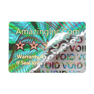 China Custom Logo Making Hologram Sticker Labels Cardboard Hot Stamping for sale