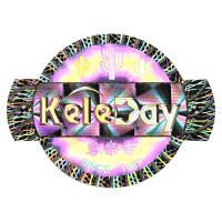 China Printed 3D Custom Hologram Silver Pvc Stickers Labels Shining Adhesive for sale