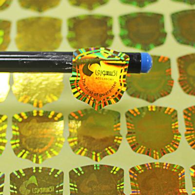 China PDF Hologram Die Cut Stickers Self Adhesive Customized for sale