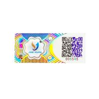 China Custom Anti Void Stickers Hologram Die Cut 100microns for sale