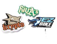 China Custom Vinyl PVC Die Cut Sticker Waterproof Logo Label Printing for sale