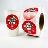 China Printed Waterproof Logo Packaging Labels Waterproof Roll Vinyl Stickers Printing Stickers for sale