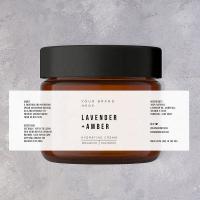 China Custom Adhesive Clear Vinyl Sticker Printing Cosmetic Jar Labels for sale
