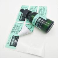China Waterproof Adhesive Lotion Private Labels For Plastic Bottles Cosmetic Stickers Labels Printing for sale