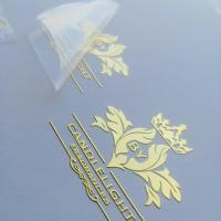 China Custom Logo Transparent Metal Transfer Sticker Clear Waterproof for sale