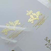 China Custom Logo Transparent Metal Transfer Sticker Clear Waterproof for sale
