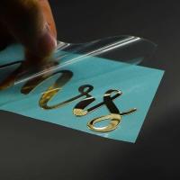 China Waterproof Transparent Clear Label Stickers Transfer Metal Letters Embossed Nickel Decal for sale