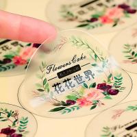 China Custom Transparent Label Sticker Printed Adhesive Logo Matt Glossy for sale