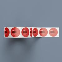 China Printed Custom Waterproof Logo Packaging Label Roll Vinyl Food Sticker Label for sale