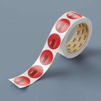 China Printed Custom Waterproof Logo Packaging Label Roll Vinyl Food Sticker Label for sale