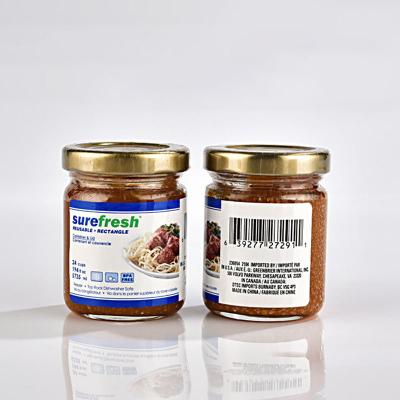 China Waterproof Custom Can Self Adhesive Sticker Food Can Packaging Label Matt Lamination for sale