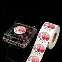 China Printed Vinyl CMYK Rolls Self Adhesive Fruit Packaged Food Labels Customized for sale