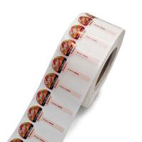 China Tamper Proof Food Seals Sticker Custom Adhesive Bottle Waterproof for sale