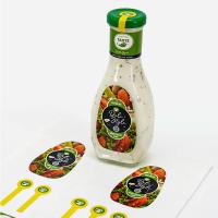 China Waterproof Custom Logo Self Adhesive Vinyl Food Jar Packaging Labels for sale