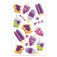 China Custom Scratch And Sniff Scented Stickers Self Adhesive Food Smell Decorative Labels for sale