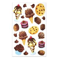 China Custom Scratch And Sniff Scented Stickers Self Adhesive Food Smell Decorative Labels for sale