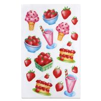 China Custom Scratch And Sniff Scented Stickers Self Adhesive Food Smell Decorative Labels for sale