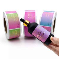 China Cosmetic Logo Sticker Waterproof Self Adhesive Vinyl Roll Custom Printed for sale