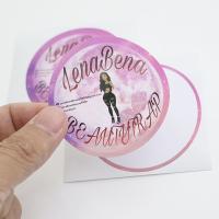 China Custom Logo Round Sticker Labels Printing Decorative For Cosmetic Packaging for sale