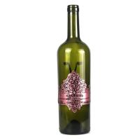 China Elegant Personalised Wine Stickers Printing Embossed Copper Aluminum for sale