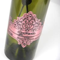 China Elegant Personalised Wine Stickers Printing Embossed Copper Aluminum for sale