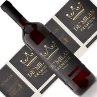 China Whiskey 750ml Wine Sticker Labels Custom Pantone color Red Wine Sticker for sale