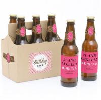 China Customized Beer Bottle Labels Self Adhesive CMYK/Pantone Color Printing for sale