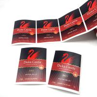China Waterproof Wine Bottle Sticker Labels Custom Embossed Logo for sale