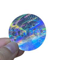 China Rainbow Effect Custom Hologram Stickers Waterproof Anti Counterfeit for sale