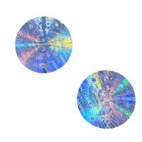 China Rainbow Effect Custom Hologram Stickers Waterproof Anti Counterfeit for sale