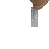 China Custom Printed 3D Hologram Stickers Silver PVC Shining Adhesive Hologram Sticker for sale