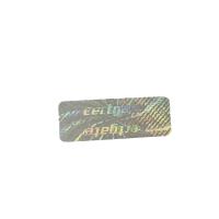 China Custom Printed 3D Hologram Stickers Silver PVC Shining Adhesive Hologram Sticker for sale