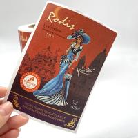 China Pewter Customized Wine Label Sticker Adhesive Metal Label Sticker For Bottle for sale