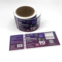 China Waterproof Custom Food Label Stickers Die Cut Shape CMYK / Pantone Color for sale