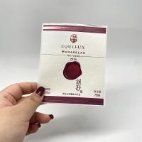 China Adhesive Waterproof Wine Bottle Labels PET / PVC / BOPP Customized Logo for sale