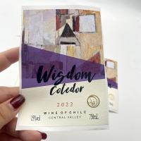 China Customized Logo Printing Self Adhesive Wine Sticker Labels Luxury Waterproof Vinyl Inkjet for sale