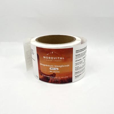 China Matte Self Adhesive Label Sticker Custom Waterproof For Food Bottle for sale