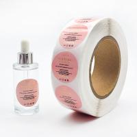 China Glossy Custom Print Waterproof Cosmetic Roll Label Sticker For Plastic Bottle for sale