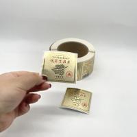 China Gold Foil Wine Bottle Sticker Label Waterproof Adhesive Pantone for sale