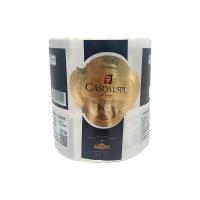 China 300dpi Wine Bottle Black Label Sticker With Custom Size Matte Vanishing for sale