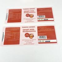 China PVC Self Adhesive Canned Food Sticker Label Waterproof Vinyl Printing for sale